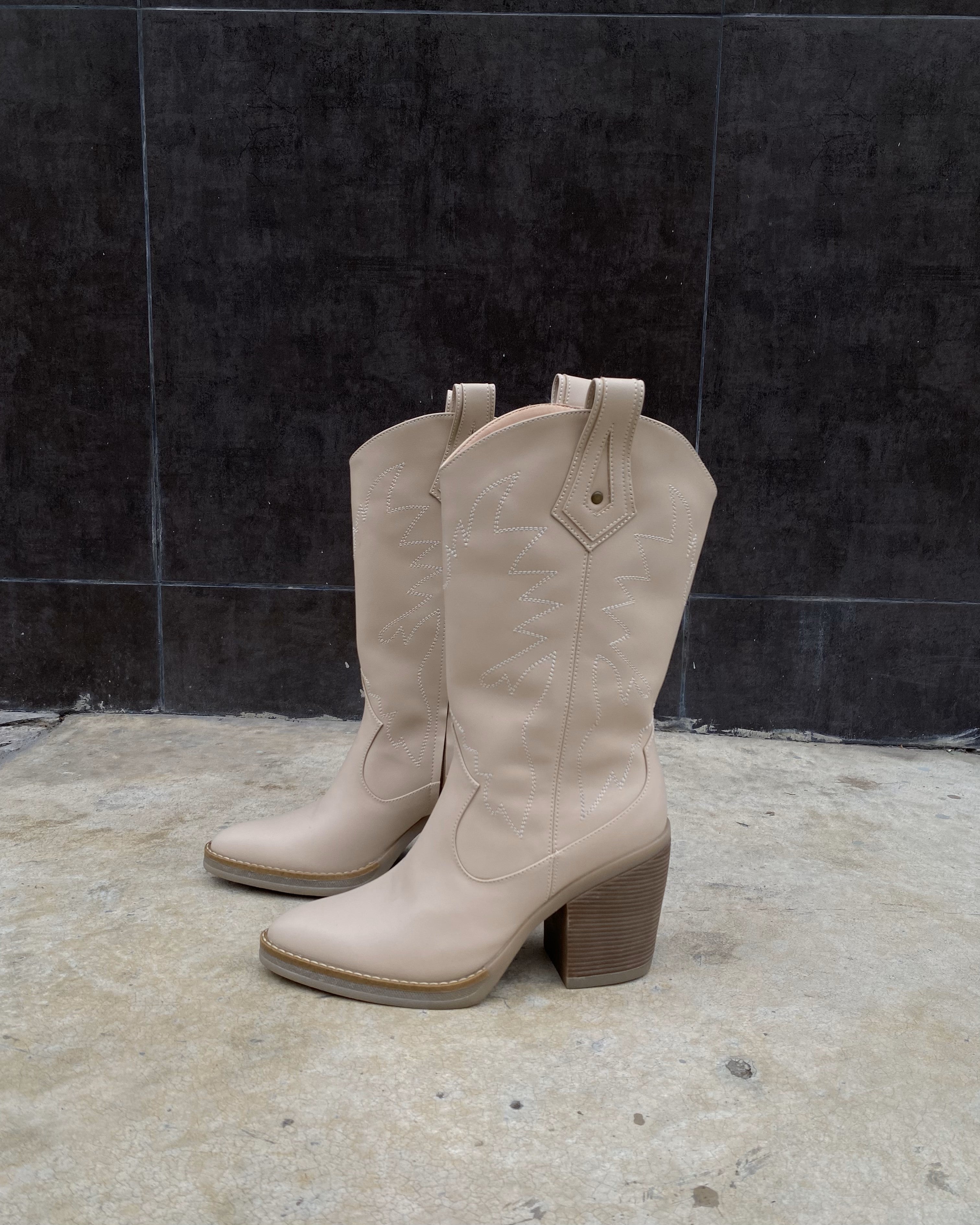 Botas Texanas Asala Beige – AMAREA BRAND